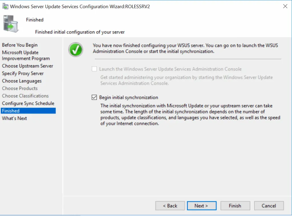 WSUS Windows Server 2016: Installation and Configuration