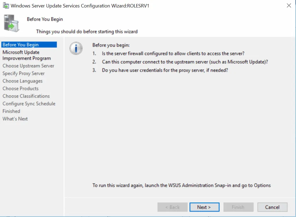 WSUS Windows Server 2016: Installation and Configuration