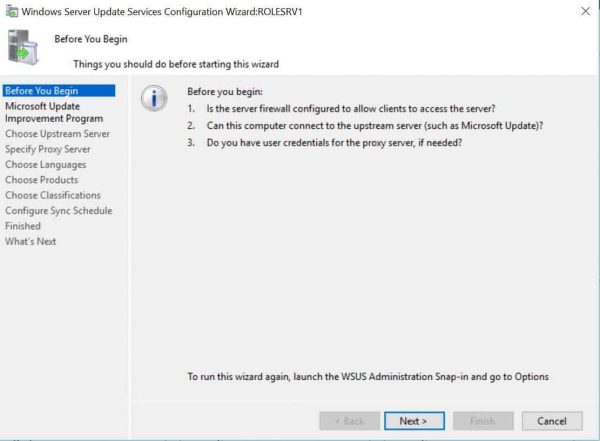 WSUS Windows Server 2016: Installation and Configuration