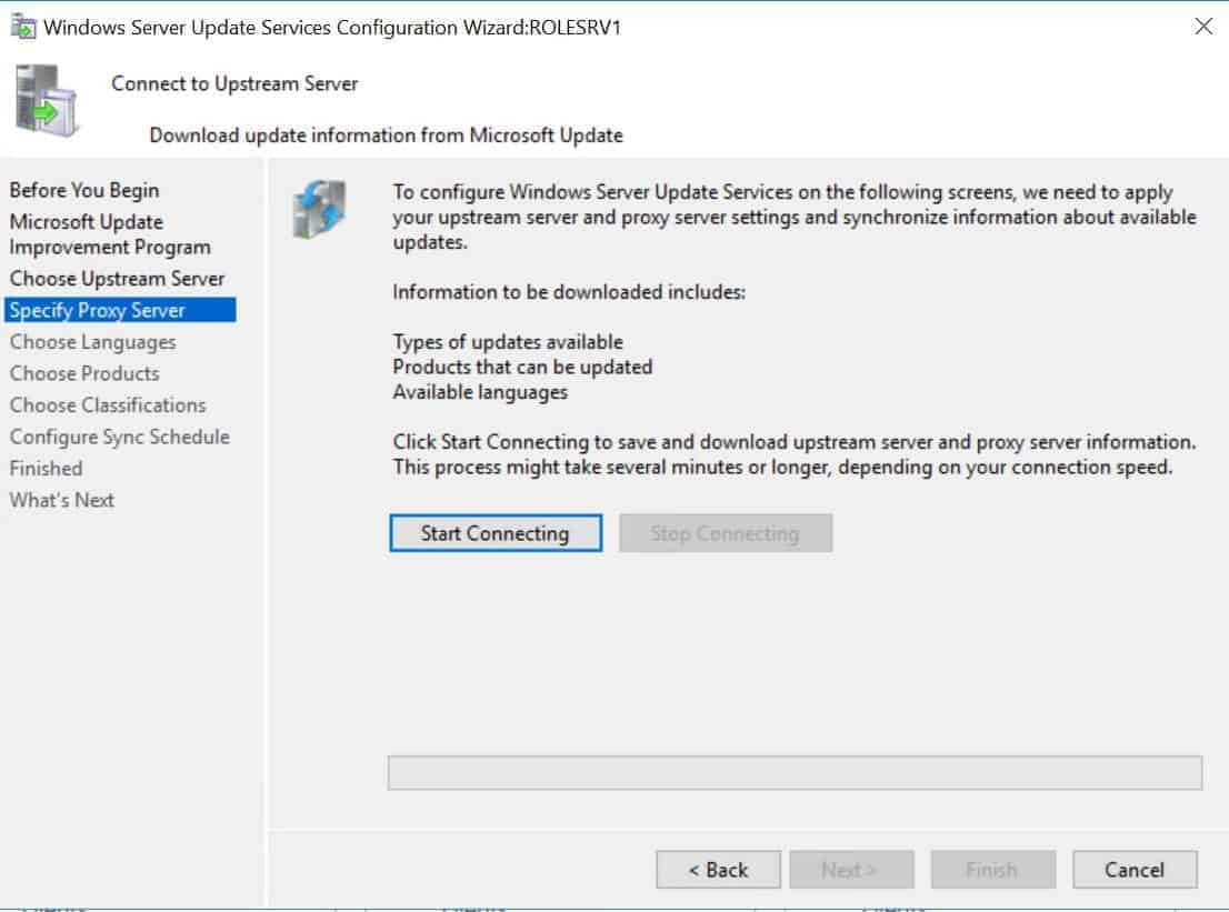 WSUS Windows Server 2016: Installation and Configuration