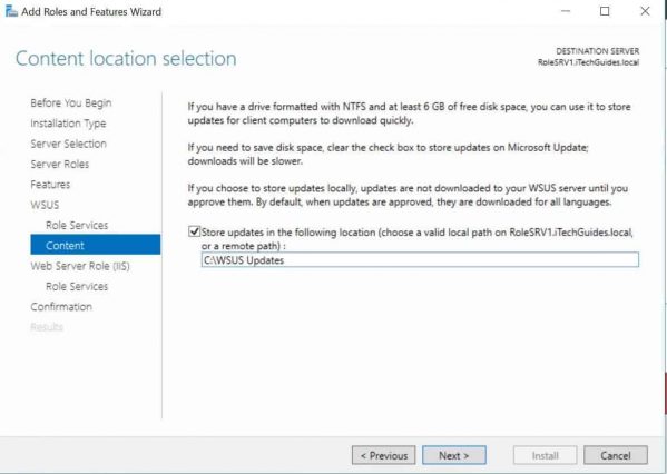 WSUS Windows Server 2016: Installation and Configuration