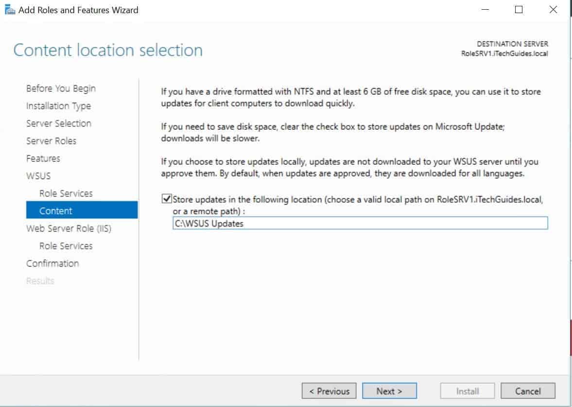 Wsus Windows Server 2016 Installation And Configuration