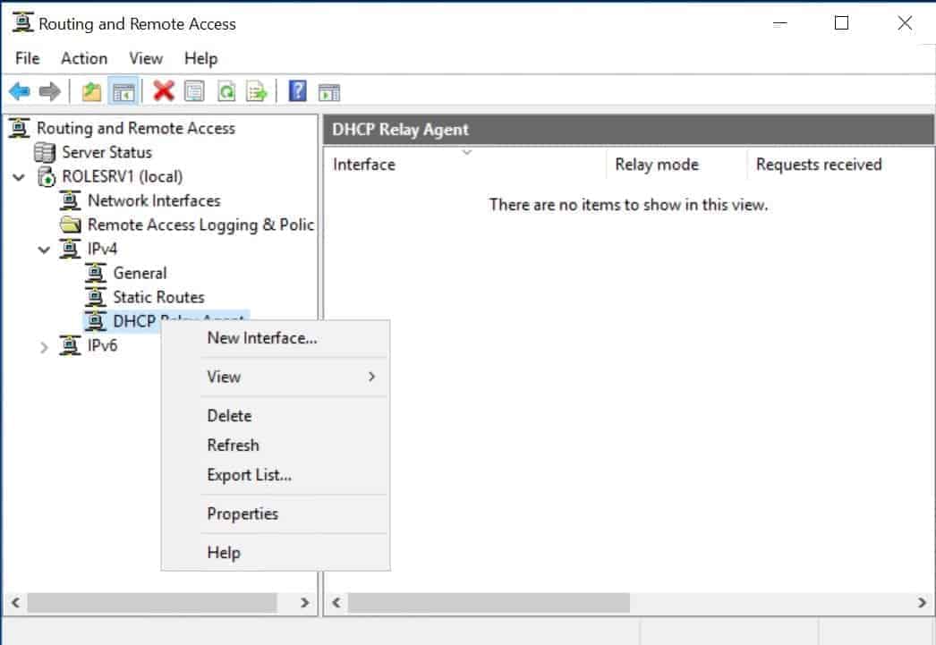 DHCP Relay Agent: Configuration in Windows Server 2016