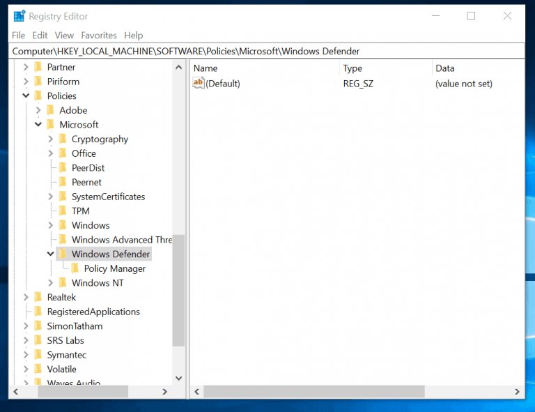 Windows Defender Blocked by Group Policy [Fixed]