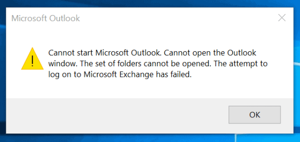 Cannot Start Microsoft Outlook Cannot Open The Outlook Window Fixed