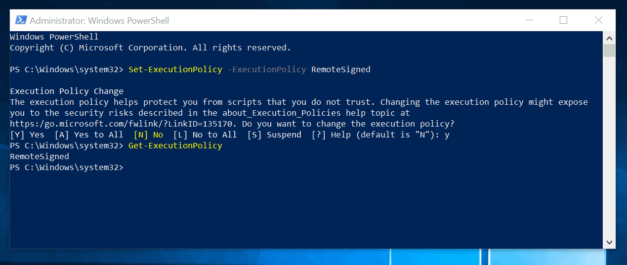 Set Executionpolicy Executionpolicy Remotesigned 2
