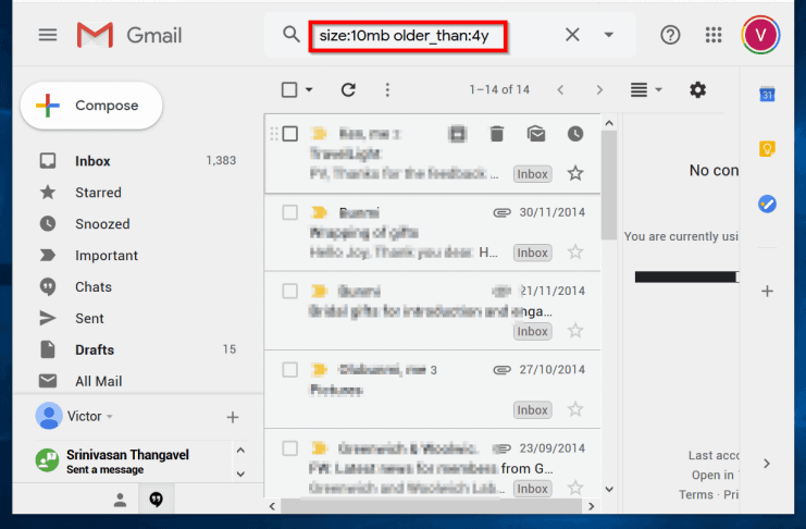 How to Sort Gmail by Size Using Gmail Search | Itechguides.com