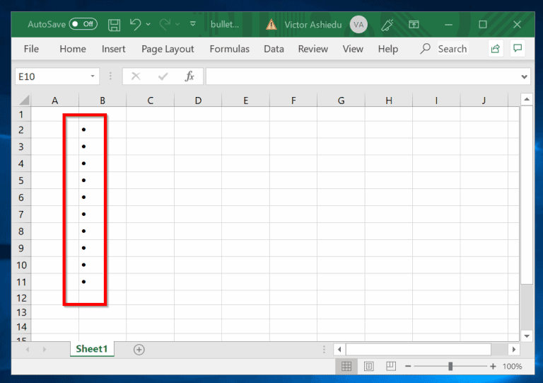 Bullet Points in Excel: 4 Easy Ways to Insert Bullet Points in Excel