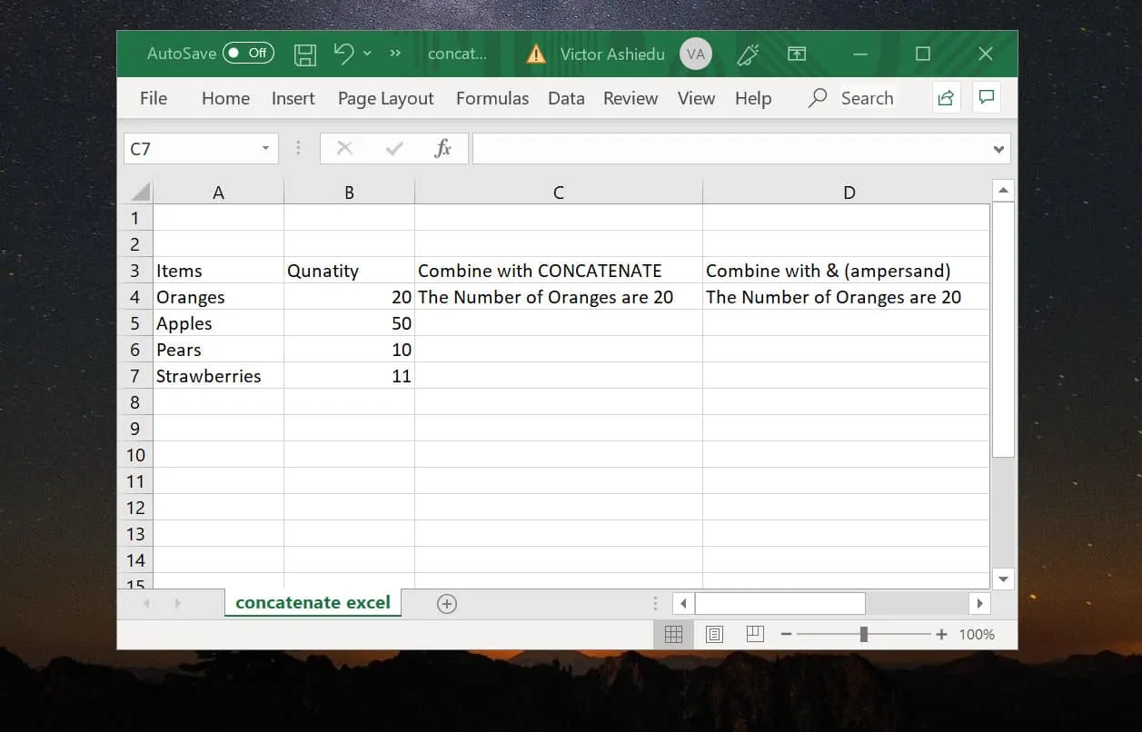 How To Concatenate Columns And Strings In Excel Itechguides