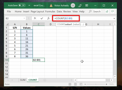 Excel Count: How to Count in Excel with Examples