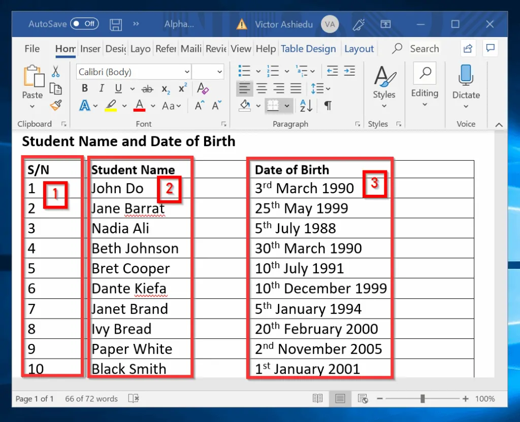 How to Alphabetize in Microsoft Word - Itechguides