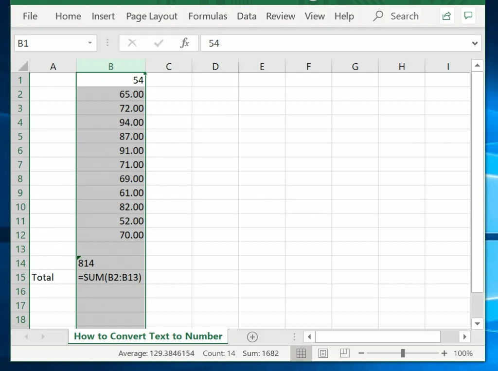 How To Convert Text To Number In Excel 4 Methods Itechguides