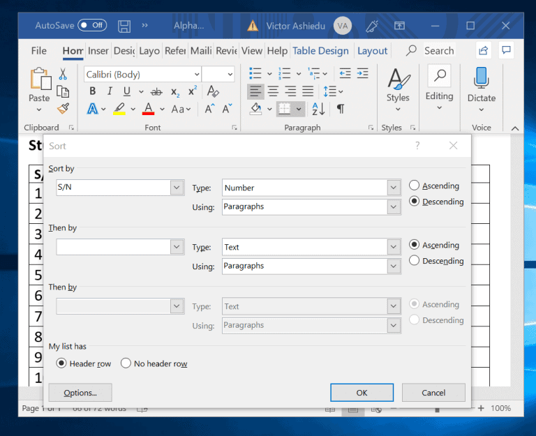 How To Alphabetize In Microsoft Word Itechguides