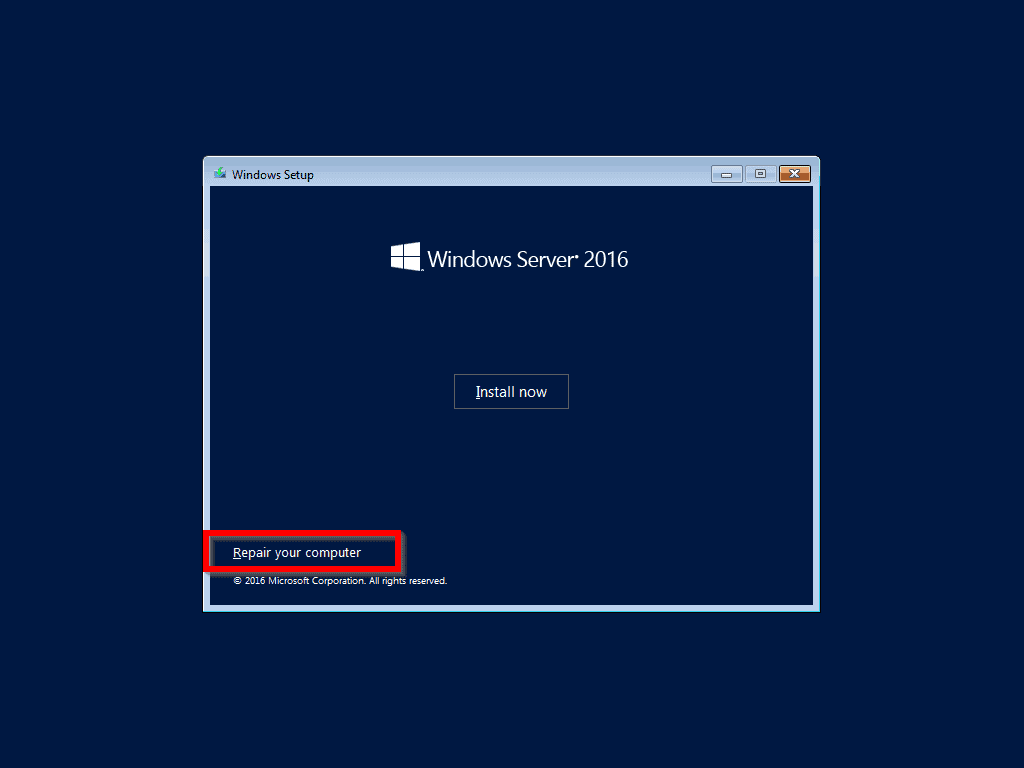 Windows Server 2016 Recovery Mode: 2 Ways to Boot to Recovery Mode