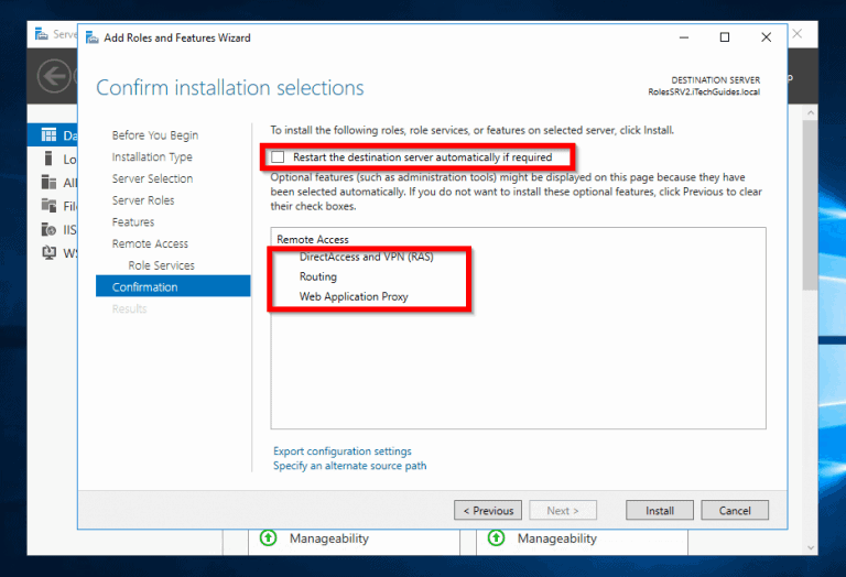 Routing and Remote Access Windows Server 2016: Install Remote Access