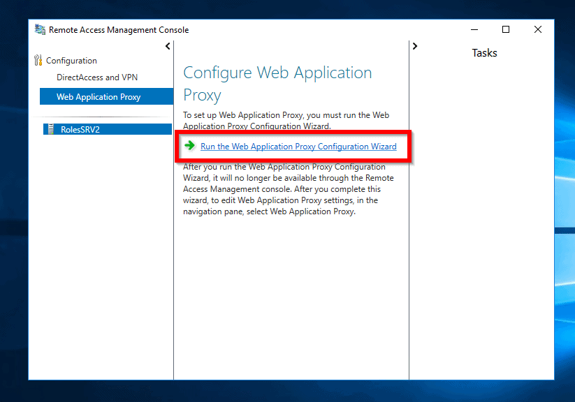 Web Application Proxy In Windows Server 2016 Configuration