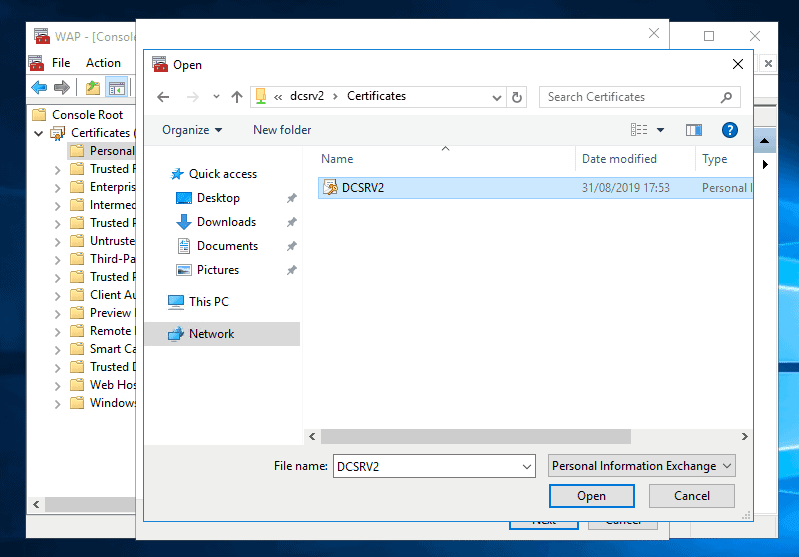 Web Application Proxy in Windows Server 2016: Configuration