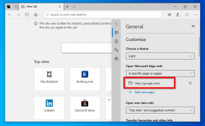 Set Homepage in Edge (Microsoft Edge) From Settings or Group Policy