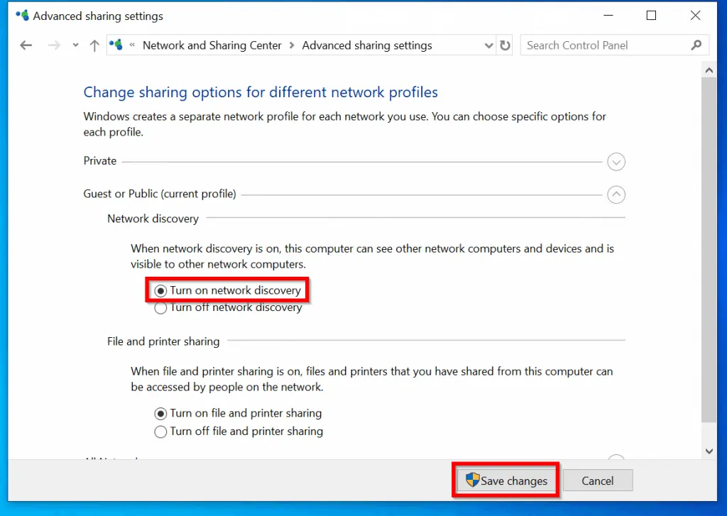 Network Discovery Keeps Turning Off in Windows 10 [Fixed] - Itechguides