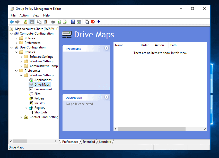 How to Map Network Drive in Windows 10 with Group Policy - Itechguides