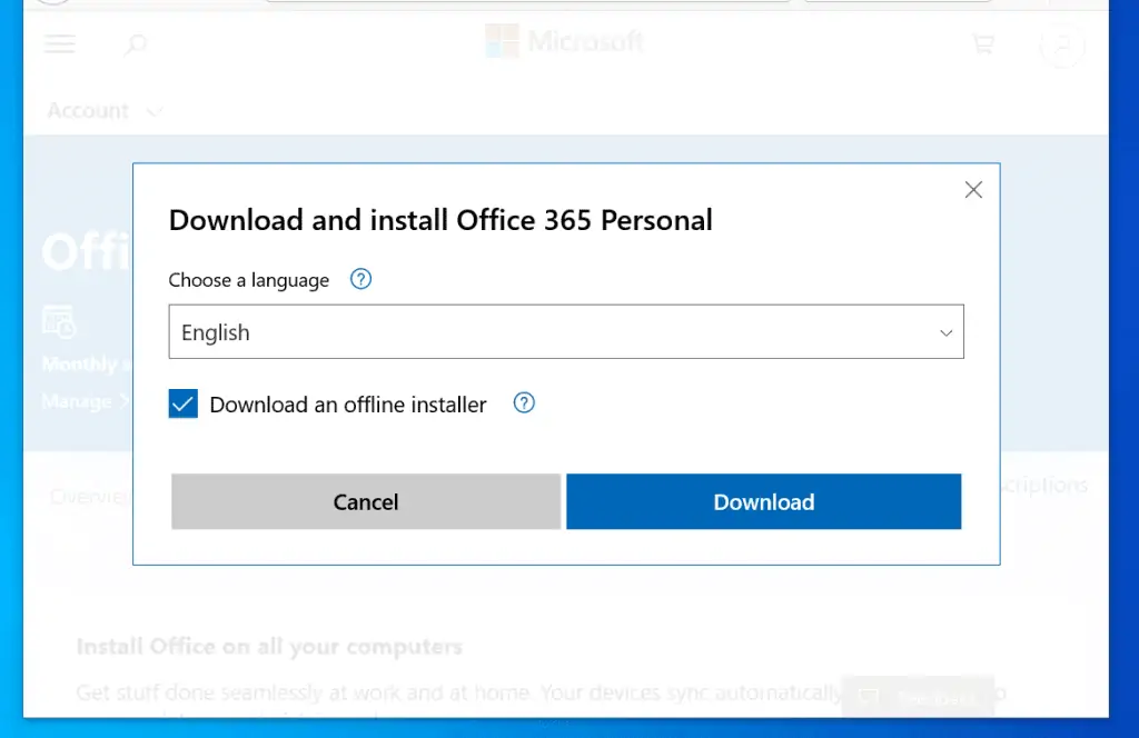 How to Download Office 365 Offline Installer (2 Methods) - Itechguides