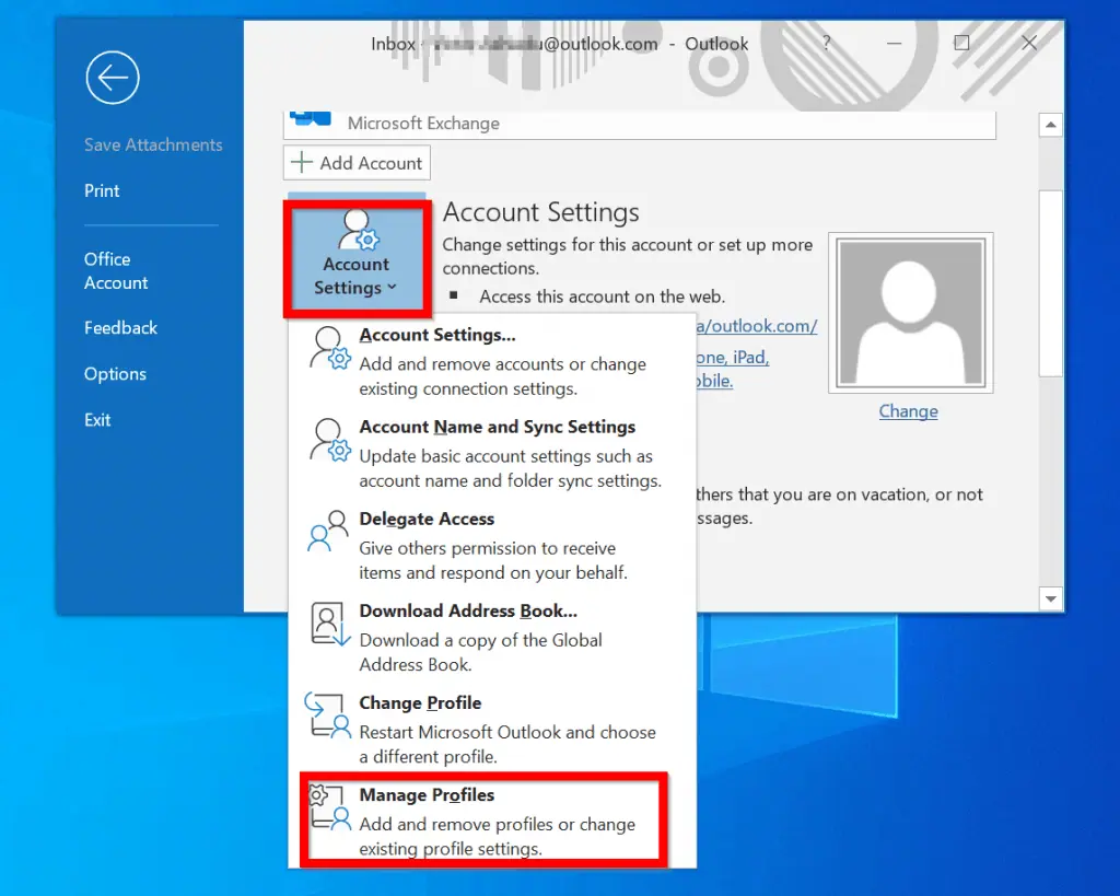 How to Create a New Outlook Profile (3 Methods) - Itechguides How to Create a New Outlook Profile (3 Methods) - Itechguides