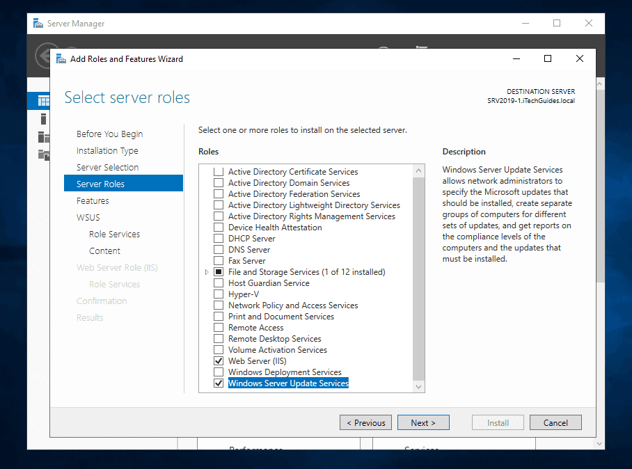 How To Install And Configure Wsus In Windows Server 2019 Itechguides