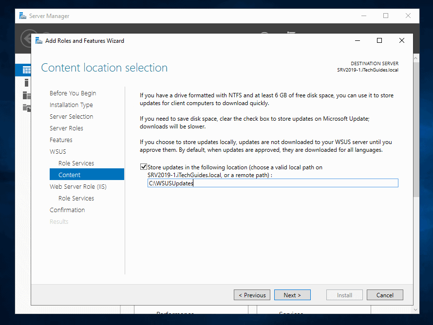 How To Install And Configure Wsus In Windows Server 2019 Itechguides