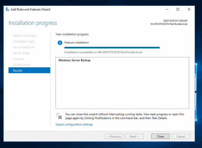 Create System Image Server 2016 in 2 Easy Steps | Itechguides.com