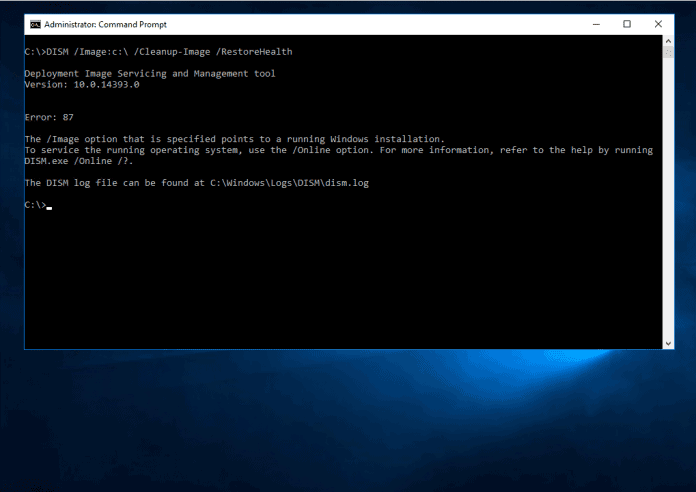 DISM Error 87 Server 2016: Causes and Fixes | Itechguides.com