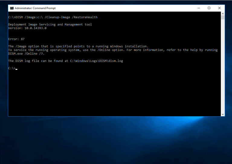 DISM Error 87 Server 2016: Causes and Fixes | Itechguides.com