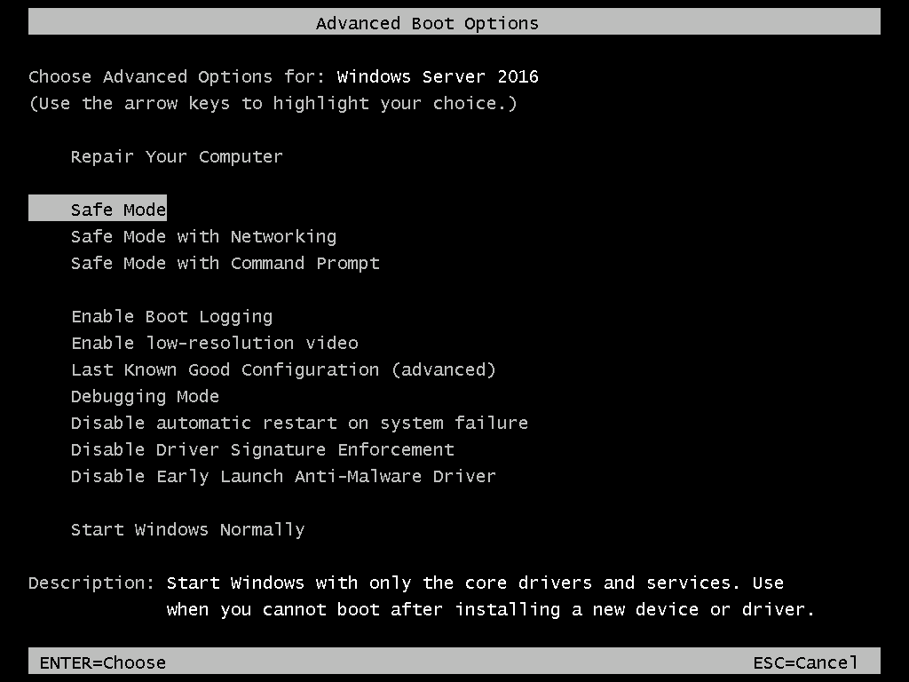 How to Boot Windows Server 2016 to Safe Mode (2 Methods) - Itechguides