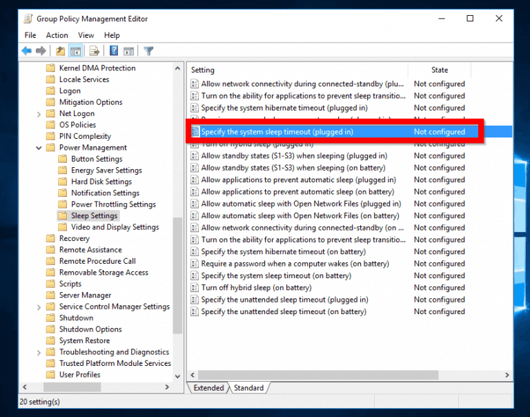 Windows Server 2016 Lock Screen Timeout: Set from Desktop or GPO