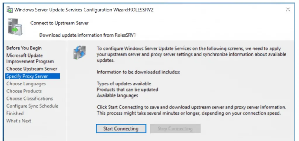 WSUS Windows Server 2016: Installation and Configuration