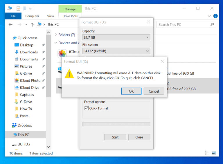 Create Windows 10 Installation Media (USB) | Itechguides.com