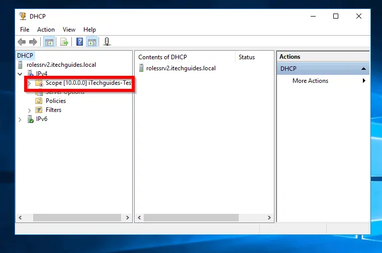 How to Setup DHCP Server 2016 | Itechguides