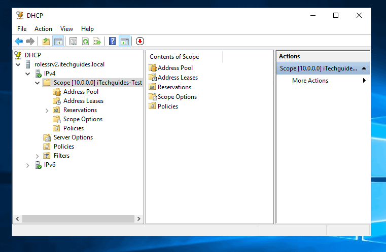 How to Setup DHCP Server 2016 | Itechguides