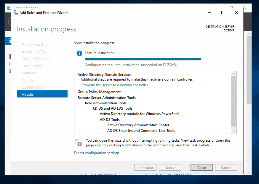 How to Install Active Directory Role in Server 2016 - Itechguides