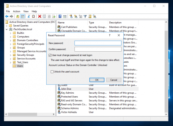 How to Change Password in Windows Server 2016 (4 Methods) - Itechguides