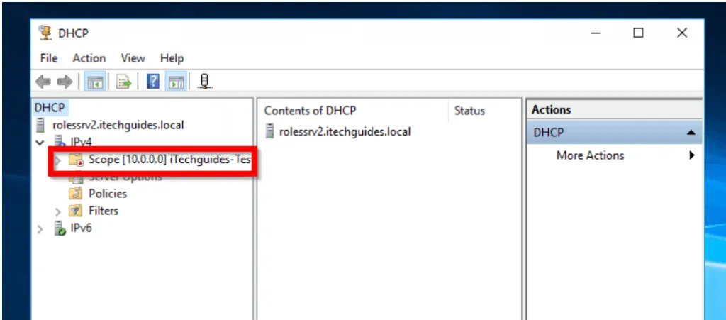 How to Setup DHCP Server 2016 | Itechguides