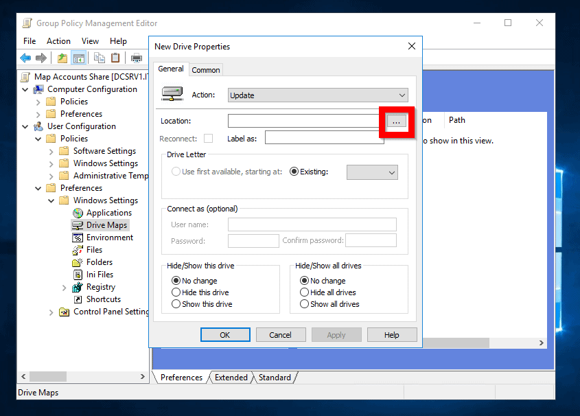 How To Map Network Drive In Windows 10 With Group Policy Itechguides