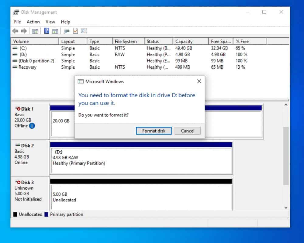 How to Format a Hard Drive Windows 10: (3 Methods) - Itechguides.com