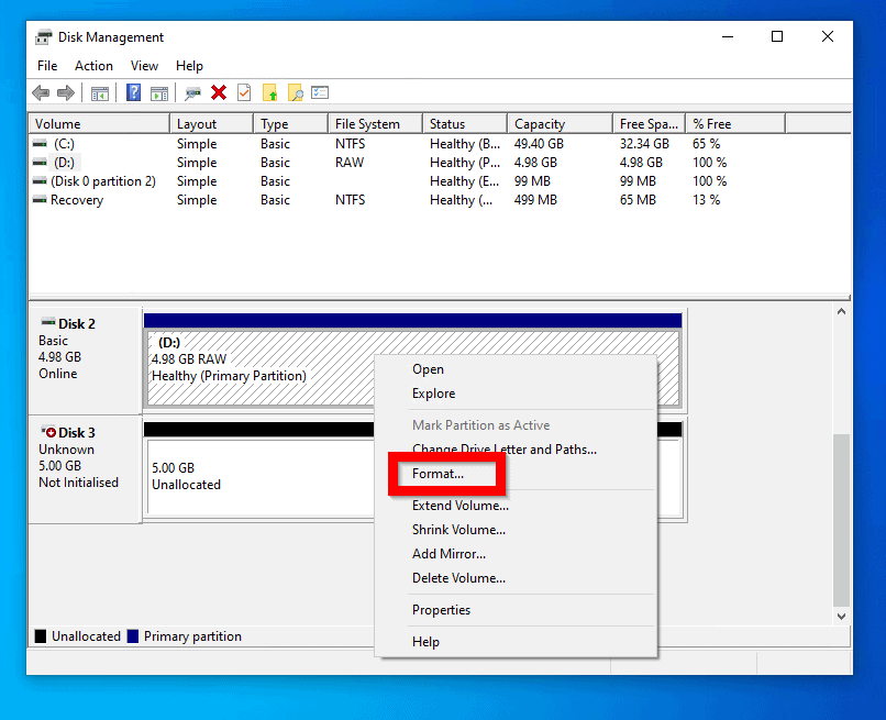 How to Format a Hard Drive on Windows 10 (3 Methods) - Itechguides