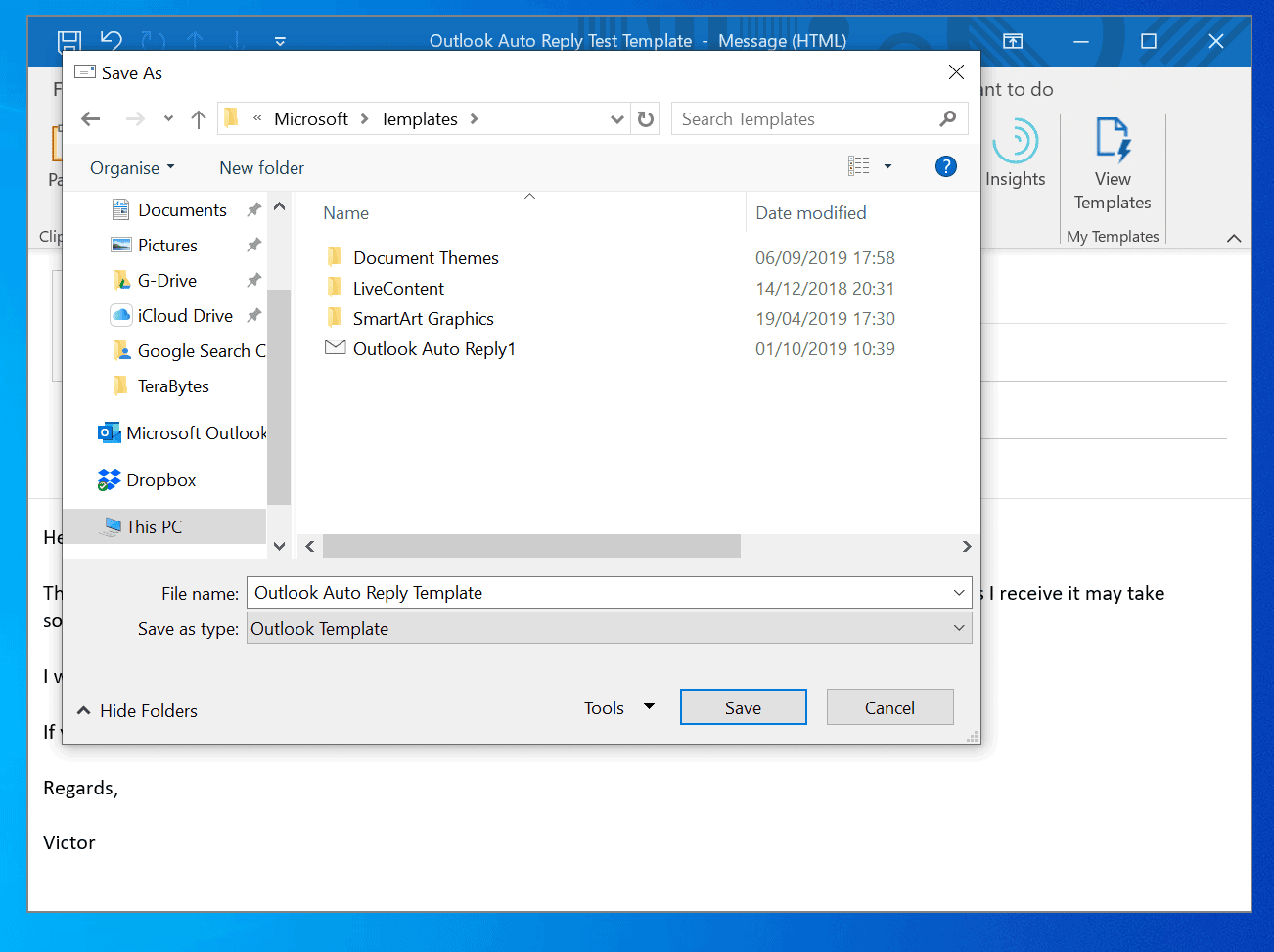 Outlook Auto Reply Message Setup Outlook Auto Reply Message Setup
