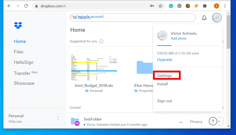 How to Stop Dropbox Notifications in Windows 10 and Dropbox.com