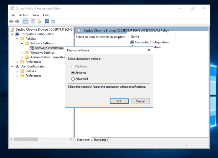 Install Google Chrome with Chrome Installation and Group Policy