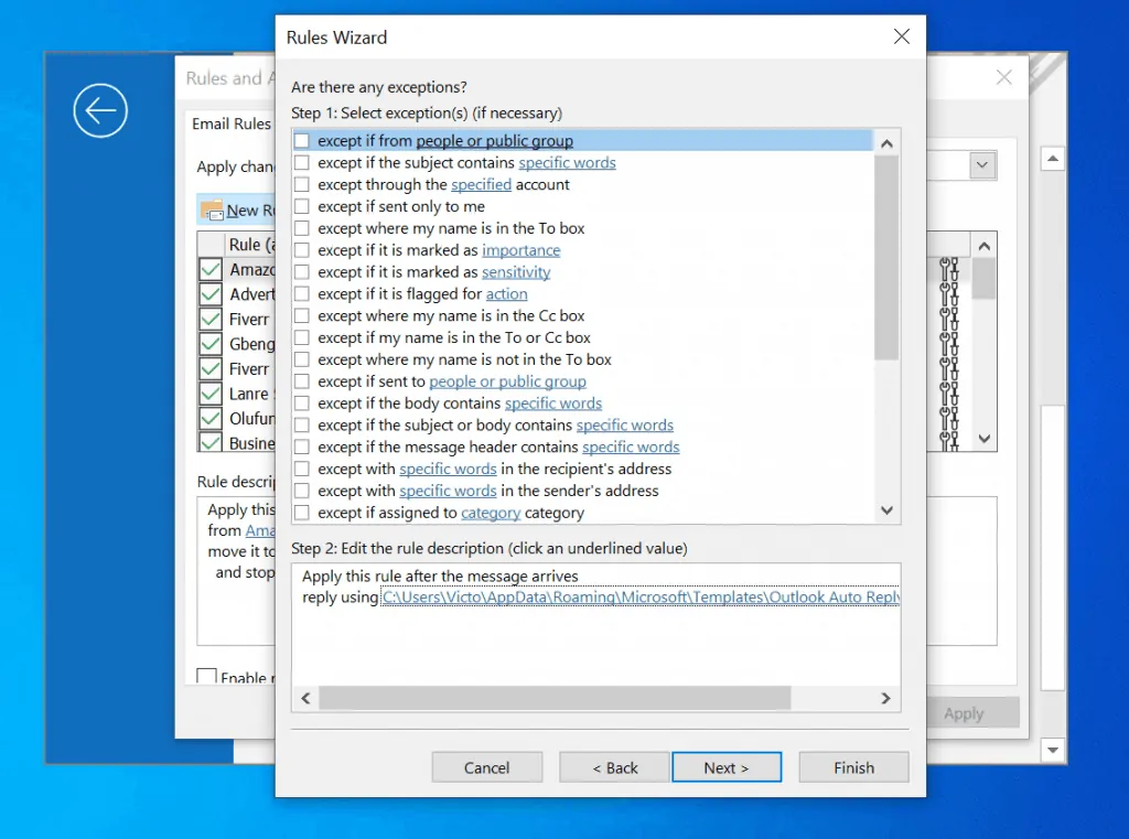 How to Setup Outlook Automatic Message Reply - Itechguides