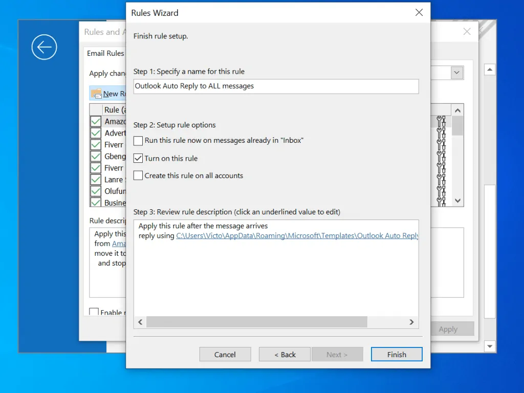How to Setup Outlook Automatic Message Reply - Itechguides