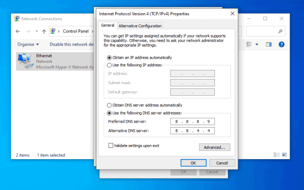 DNS Address Could not be Found error Fix in Windows 10