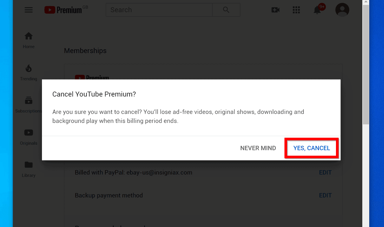 How to Cancel YouTube Red (YouTube Premium) from a PC or Android